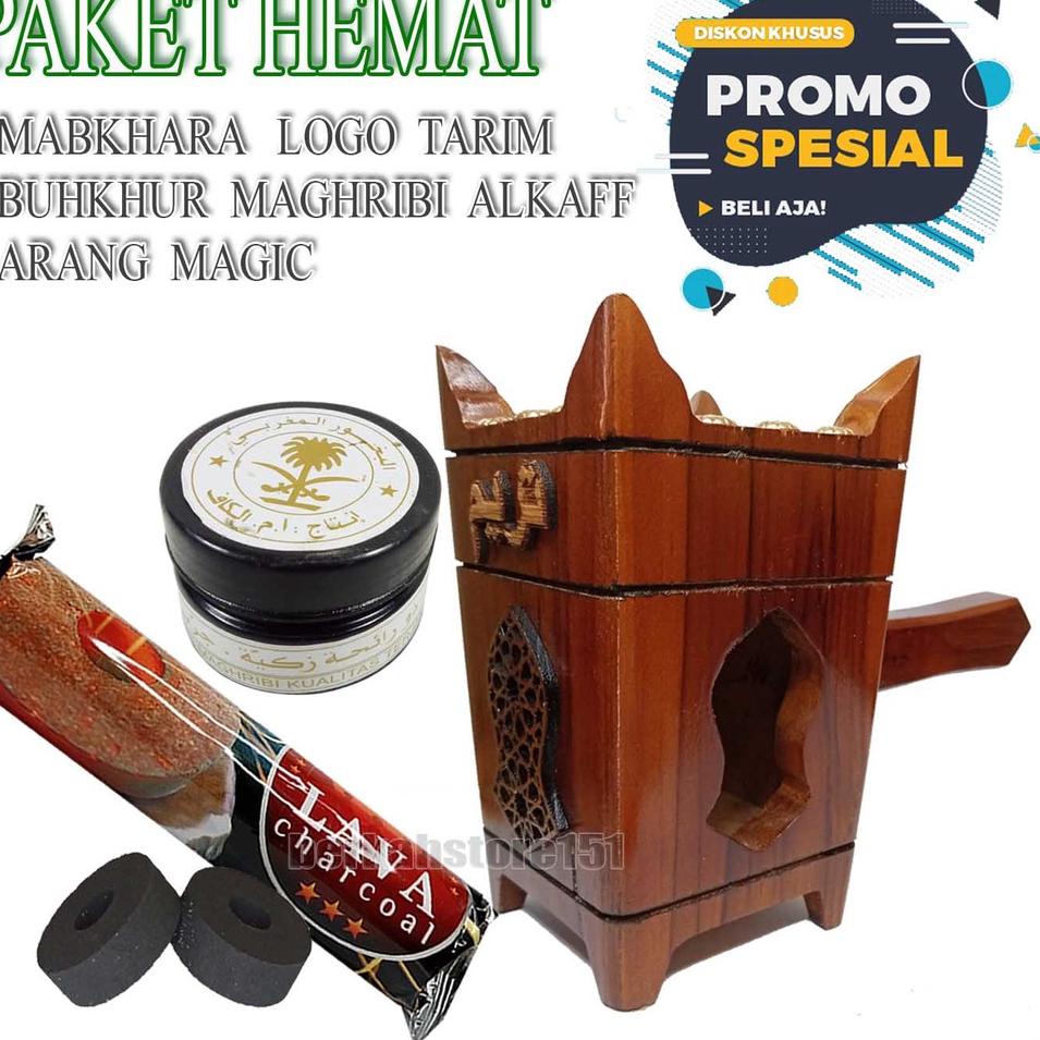 Jual id8e8Ds paket 3in1 mabkharah kayu jati Tarim + bukhur Maghribi ...