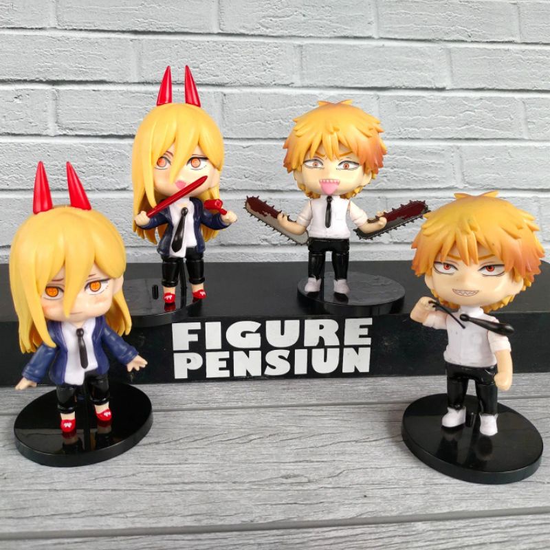 Jual ANIME CHAINSAW MAN DENJI POWER SET 4 ACTION FIGURE | Shopee Indonesia