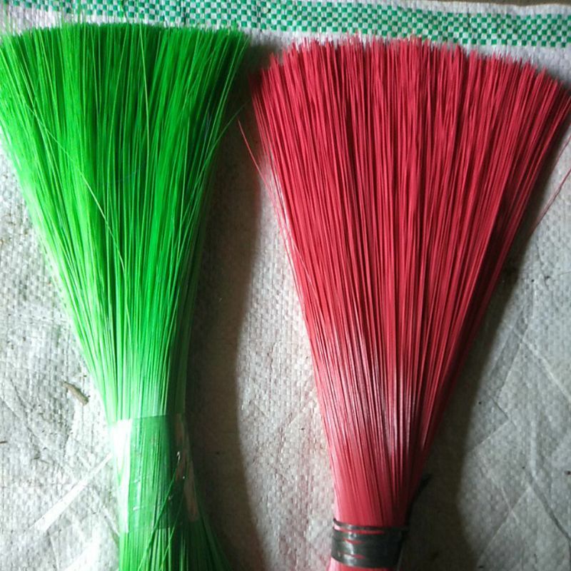 Jual bahan sapu senar merah hijau 30cm/1kg | Shopee Indonesia