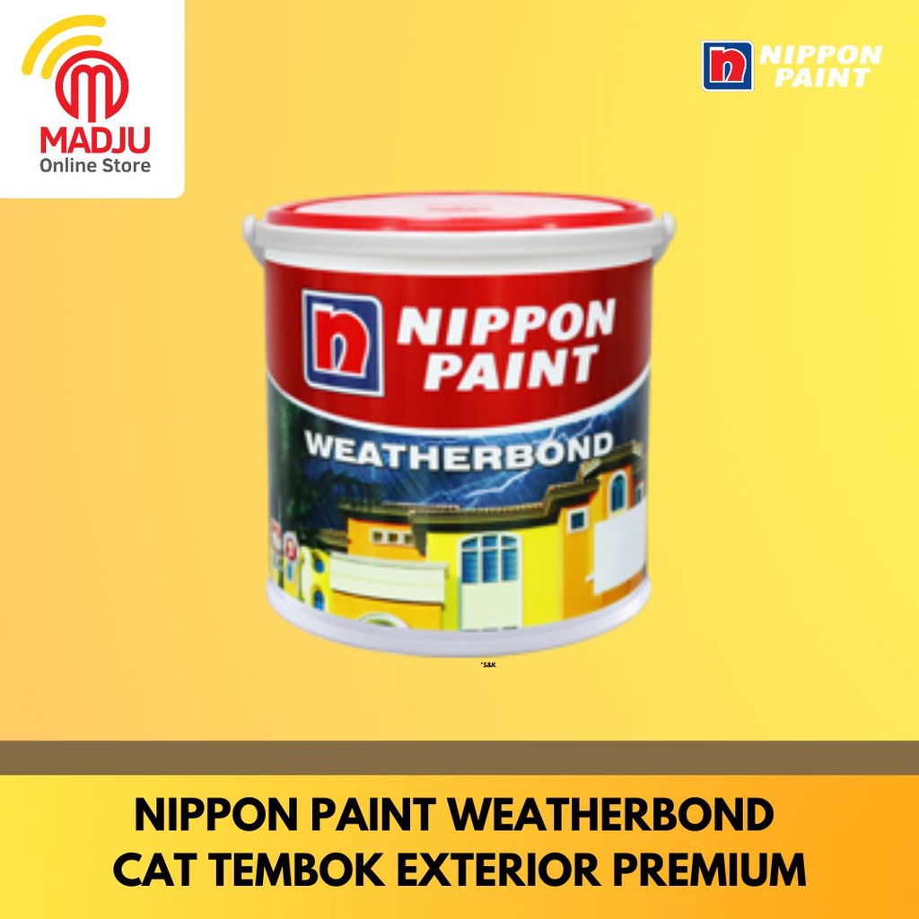 Jual Nippon Paint Weatherbond Cat Tembok Exterior / Eksterior Premium ...