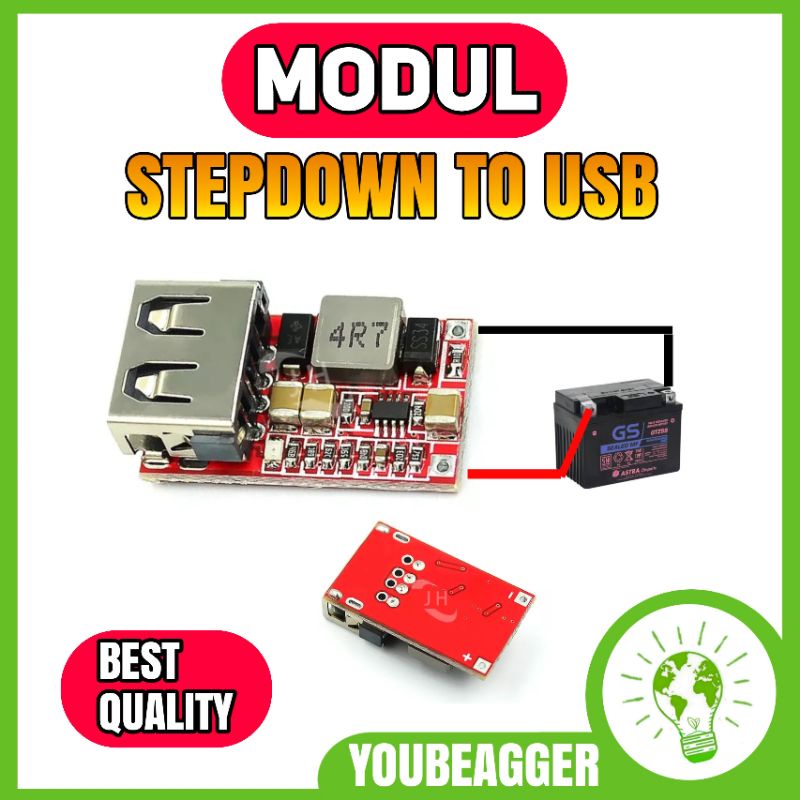Jual Modul stepdown to USB 5V | Shopee Indonesia