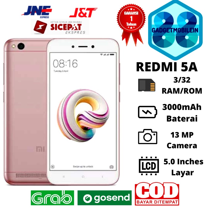 Jual XIAOMI REDMI 5A RAM 3/32 GB GREY & GOLD GARANSI 1 TAHUN | Shopee ...