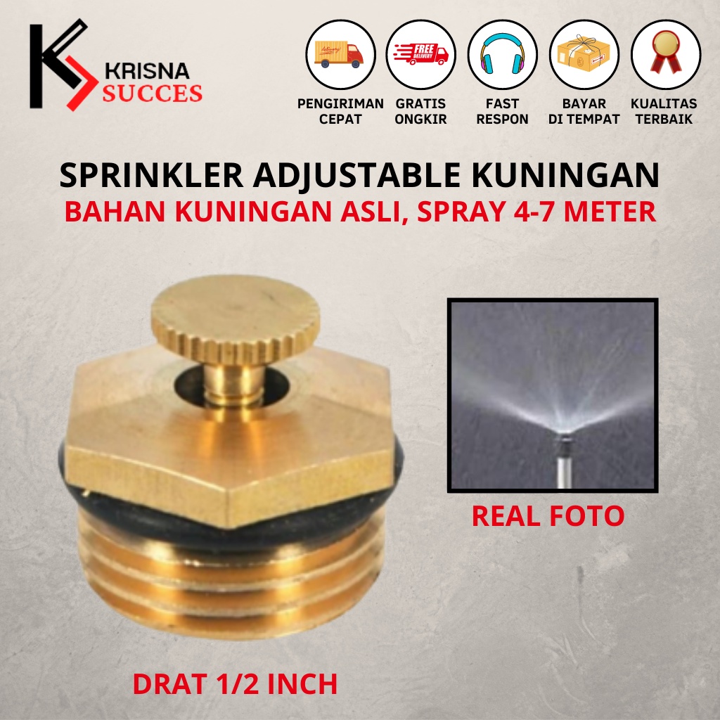 Jual SPRINKLER SPRAYER ADJUSTABLE SPRAY AIR TAMAN KEBUN KUNINGAN ...