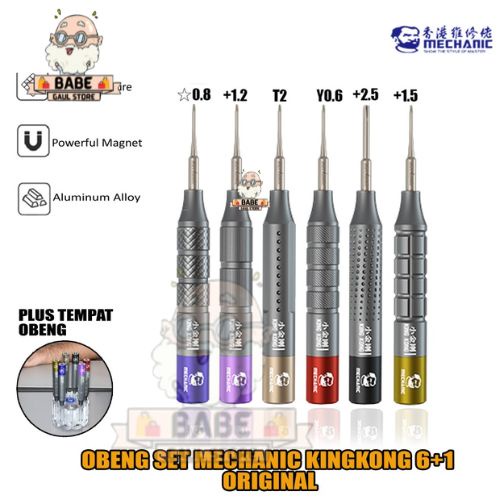 Jual Obeng Set Mechanic Kingkong 6+1 tempat Obeng Aclyric Screwdriver ...