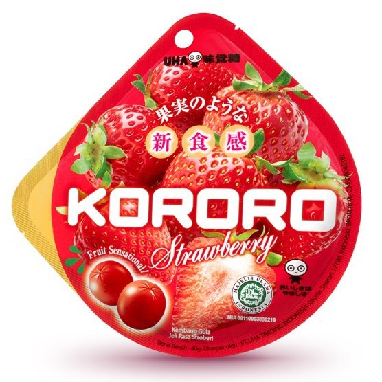 Jual Uha Kororo Strawberry Jelly Candy / Permen Jeli Rasa Stroberi 40 ...