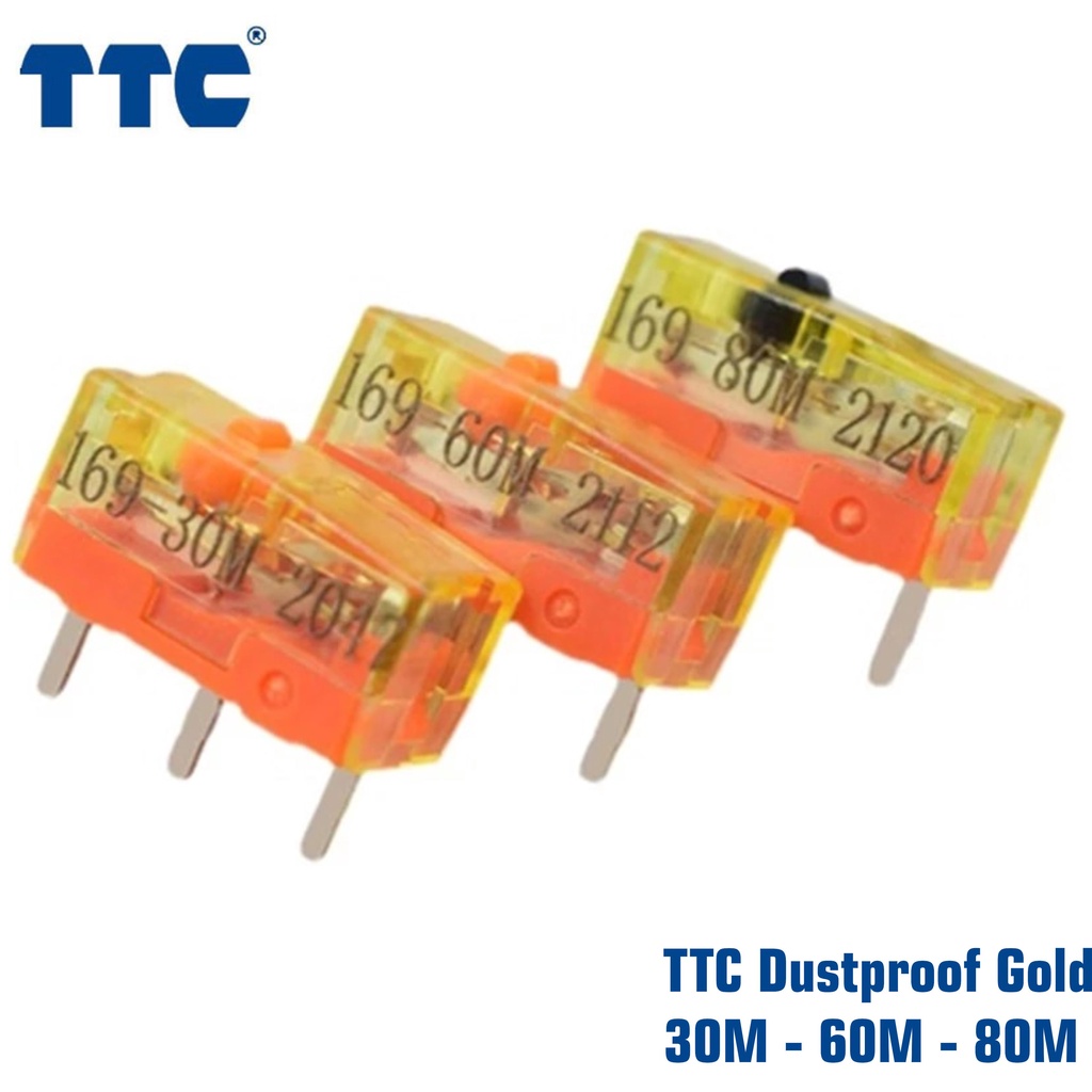 Jual TTC Gold Dustproof Micro Switch Mouse 30M 60M 80M - Tombol Klik 3 ...