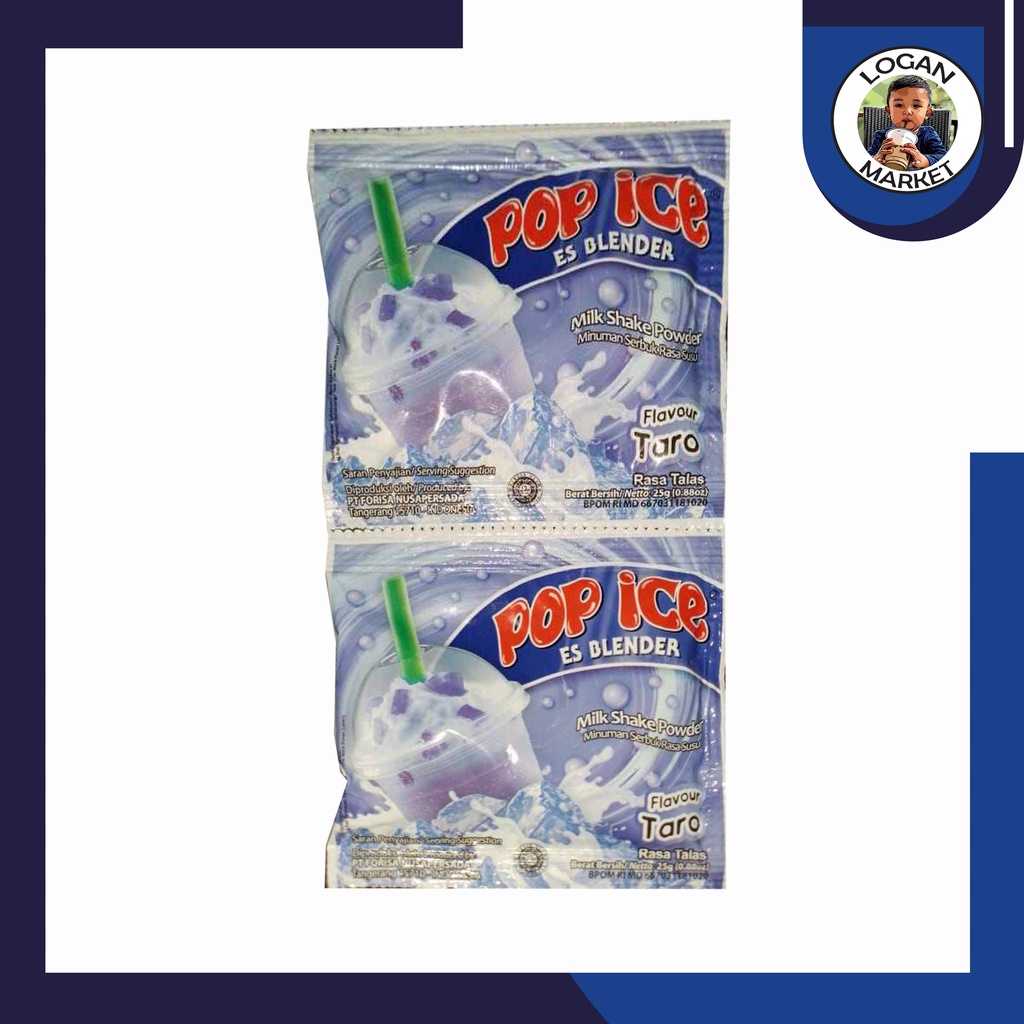 Jual Pop Ice Es Blender Taro Renceng 10 Pcs Sachet 25gram | Shopee ...