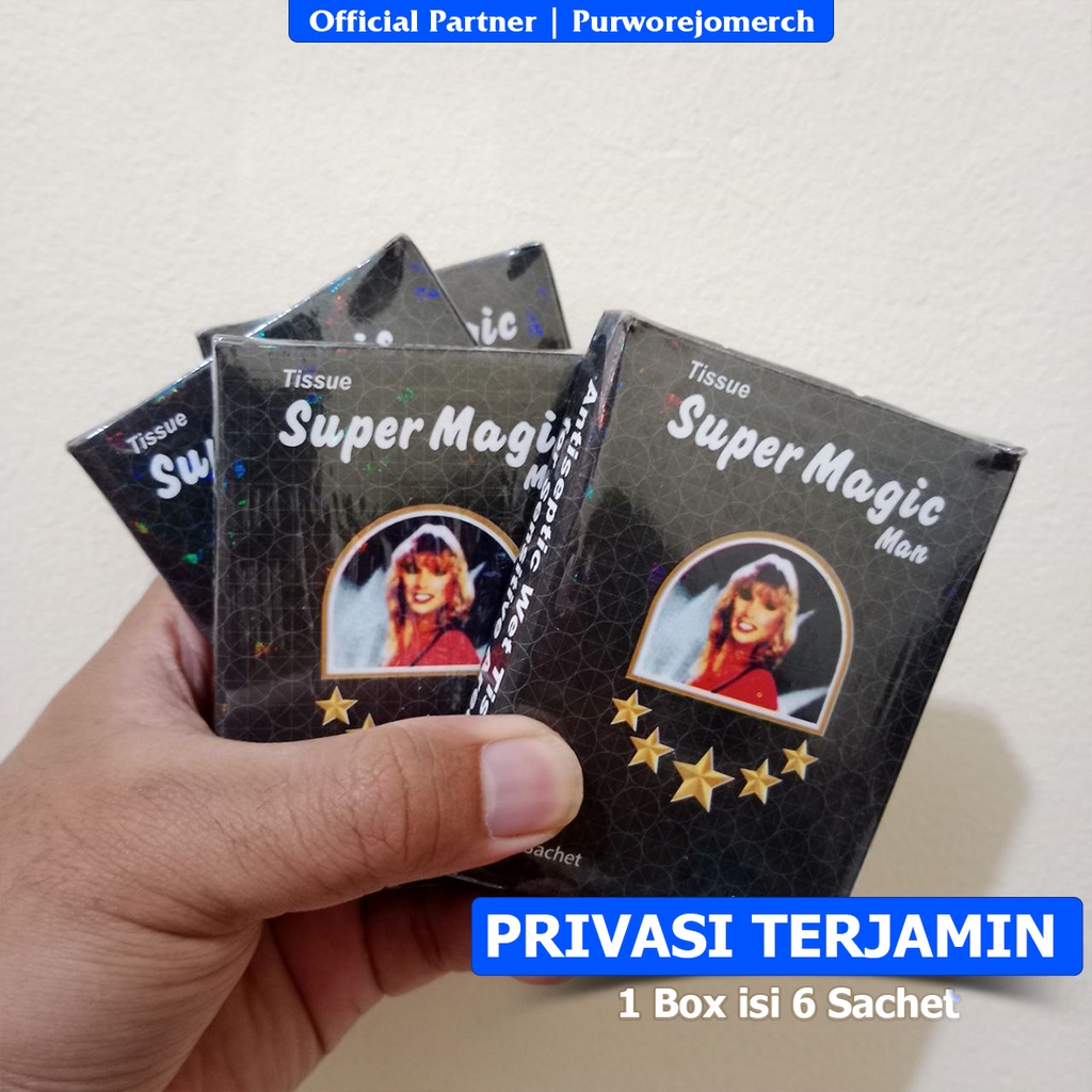 Jual Tissue Magic Power Original Edisi Tissue Super Magic Man 1 Box isi 6 Sachet | Shopee Indonesia