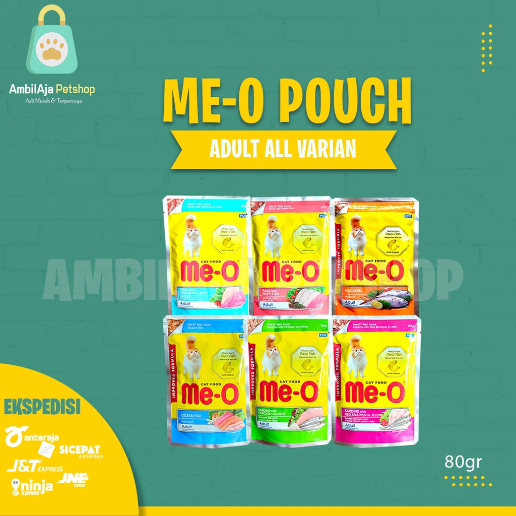Jual MEO Makanan Kucing basah MEO Pouch Adult & Kitten All Variant 1 ...