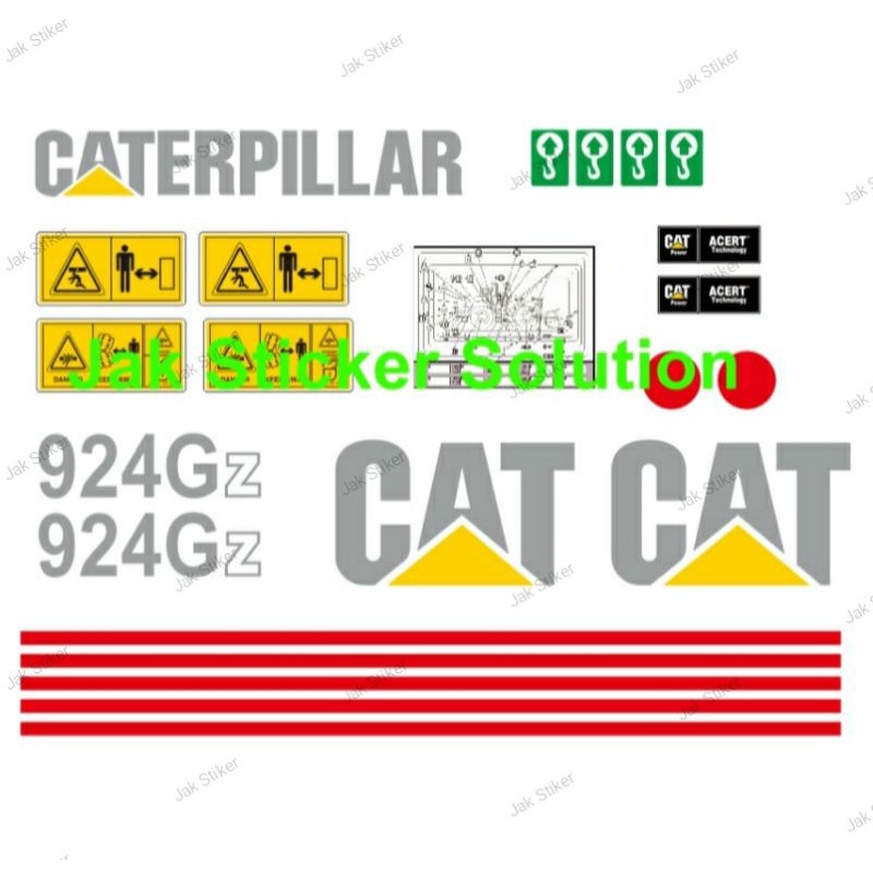 Jual Stiker Wheel Loader Cat 924GZ decal alat berat | Shopee Indonesia