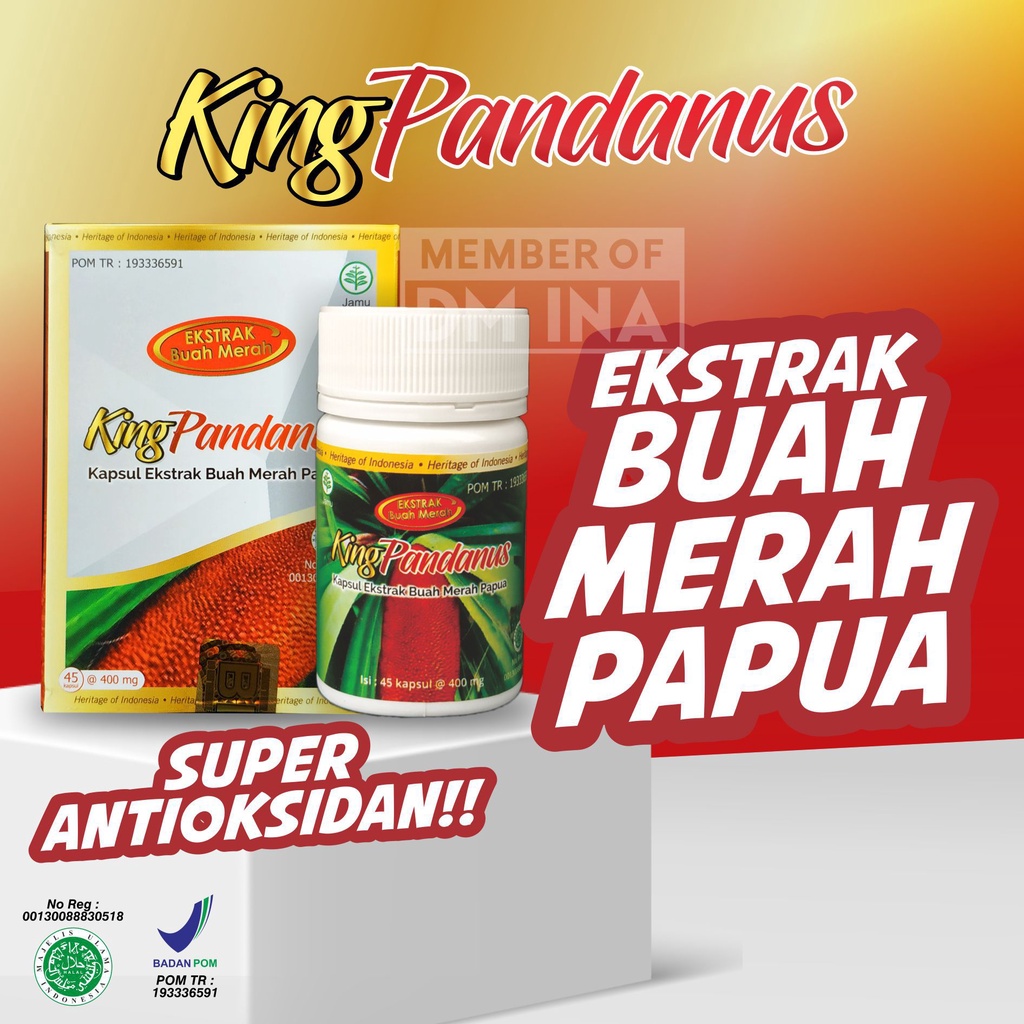 Jual KING PANDANUS KAPSUL BUAH MERAH PAPUA OBAT DARAH TINGGI HIPERTENSI ...