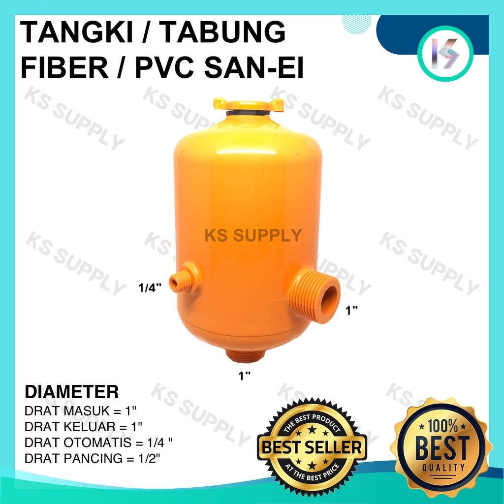 Jual TANGKI TABUNG POMPA AIR FIBER PVC SAN-EI OTOMATIS PRESSURE TANK ...