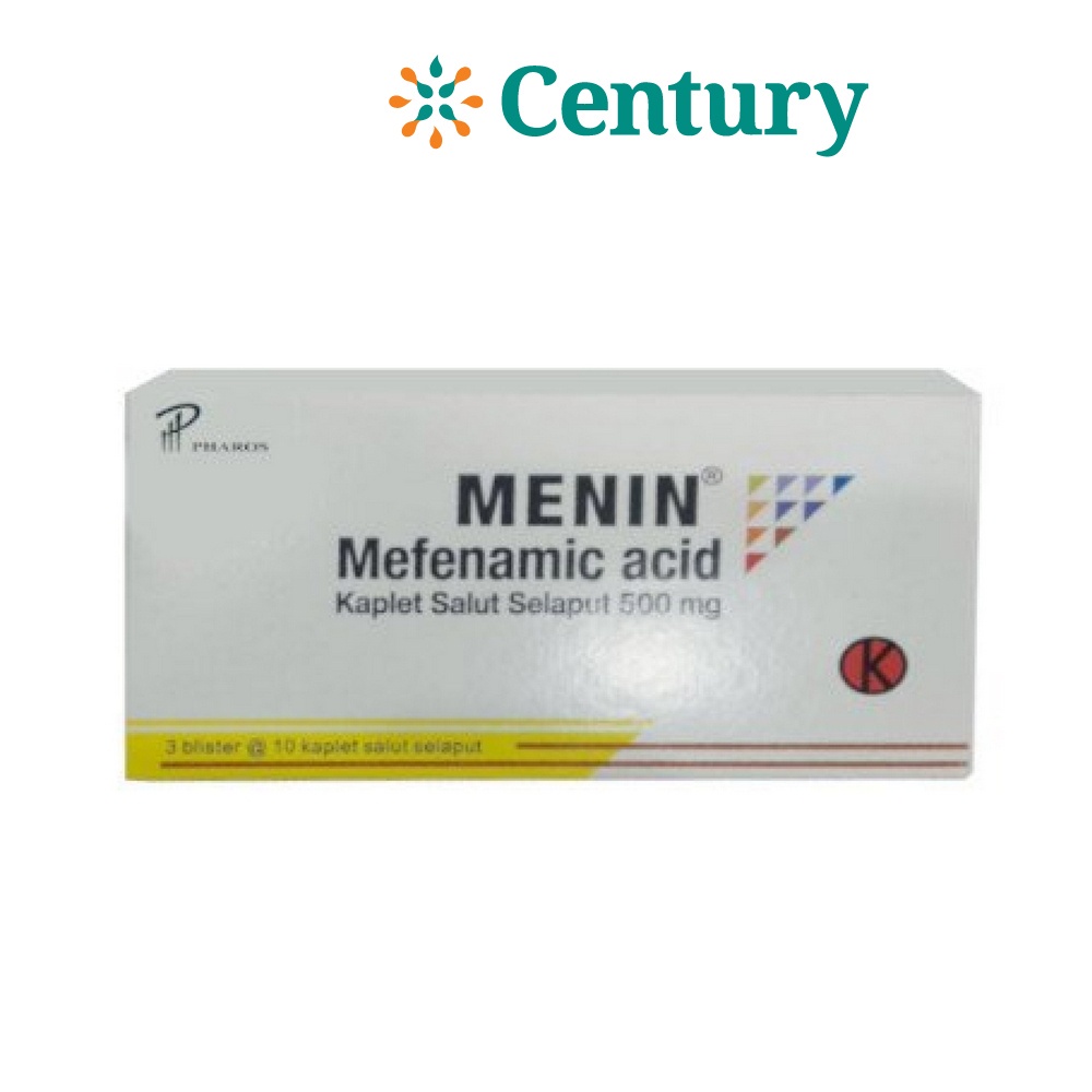 Jual MENIN 500 MG 1 STRIP 10 TABLET / ASAM MEFENAMAT / MEFENAMIC ACID ...