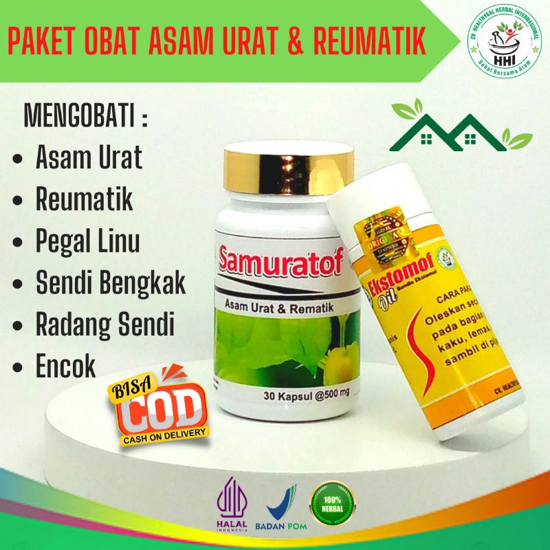 Jual Set Lengkap Obat Asam Urat Dan Reumatik Herbal ( HHI ) | Shopee ...