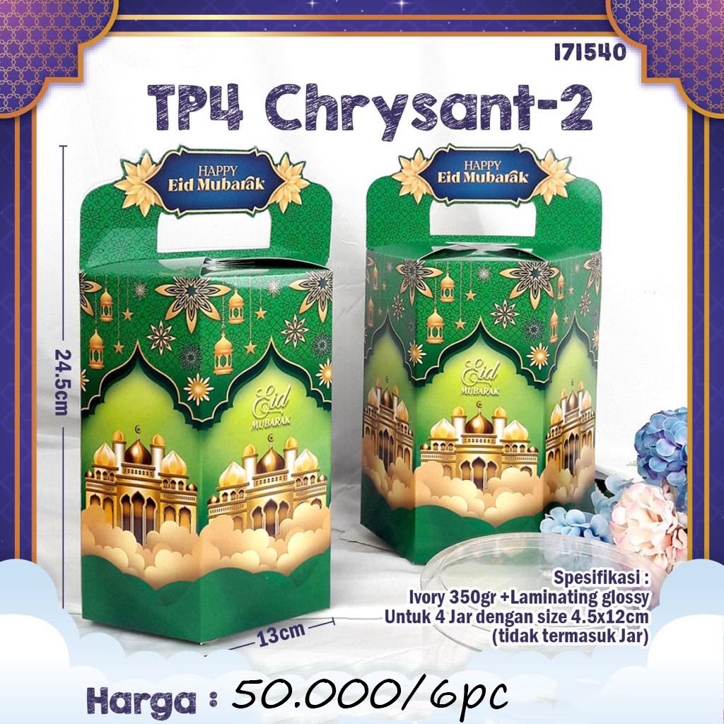 Jual BOX DUS LEBARAN HIJAU SEGI ENAM WADAH KUE KERING TENTENG EID ...