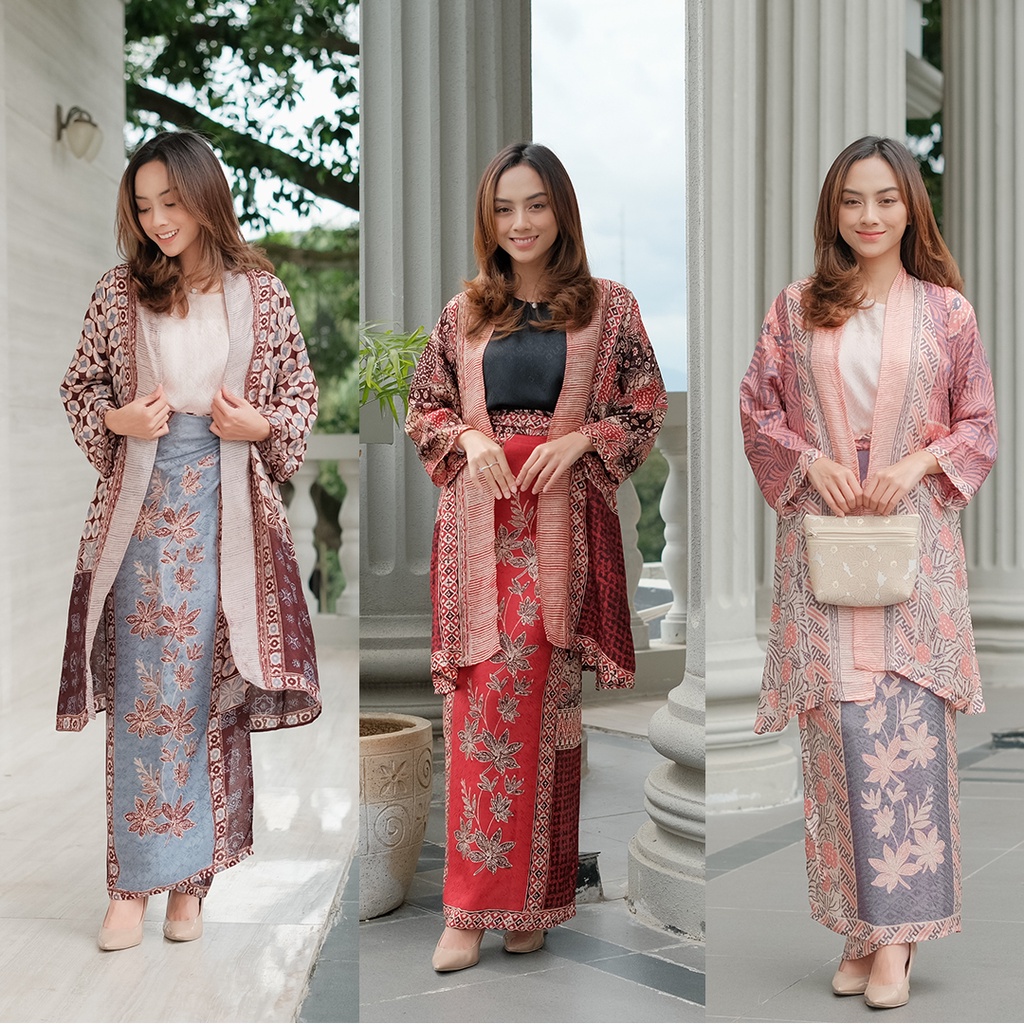 Jual ONE SET ARUNIKA | Outer Batik Wanita Bawahan Rok Lilit [Kinnas ...