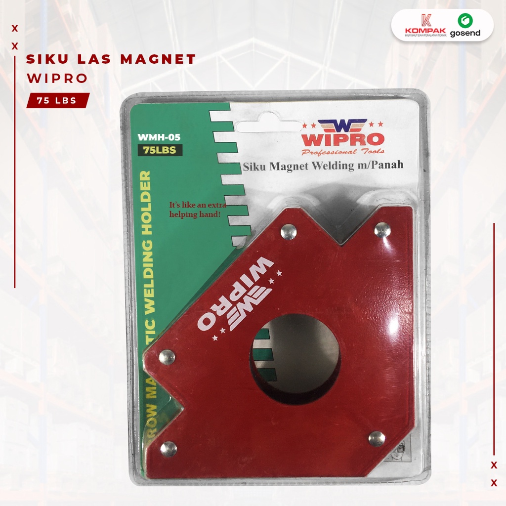 Jual Siku Magnet 5" Inch 75 Lbs WIPRO / Smart Welding Magnet Las ...
