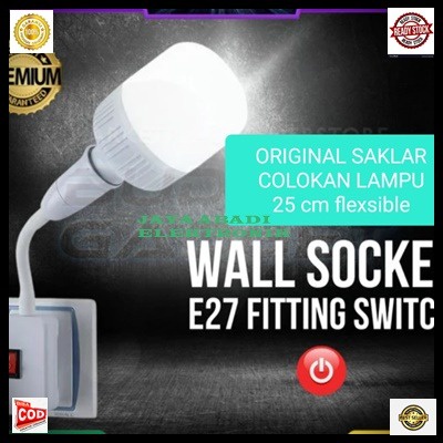 Jual G666 ORIGINAL SAKLAR COLOK 25 CM SAMBUNGAN RUMAH LAMPU E27 ...