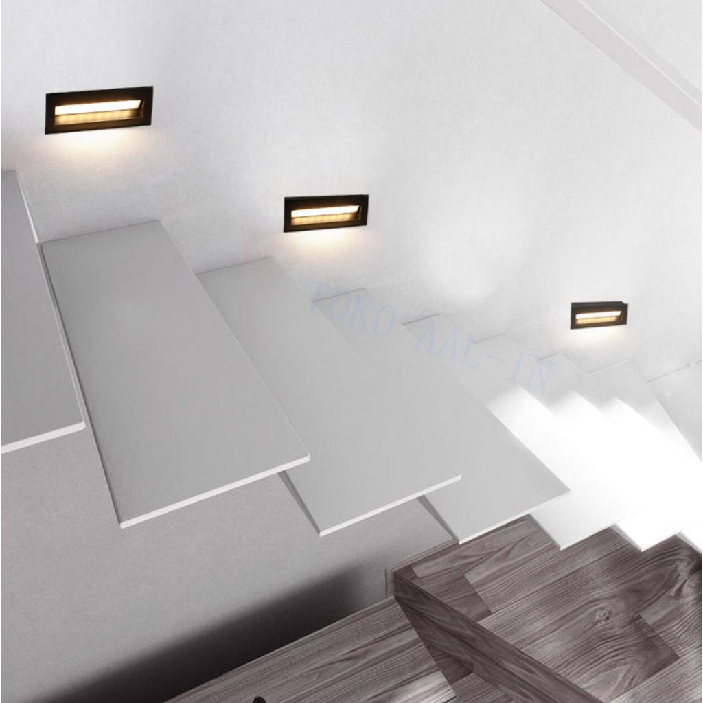 Jual Lampu tangga / dinding / step LED Tanam Panjang 3W / 1W Outdoor ...