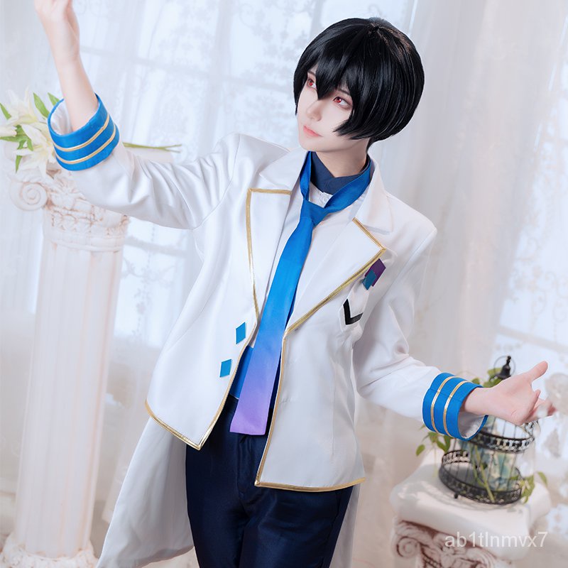 Jual ES Ensemble Stars Cosplay Costume White Uniform School Uniform ...