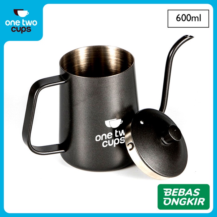 Jual One Two Cups Coffee Maker Pot Long Mouth Drip Teko Kopi Barista ...
