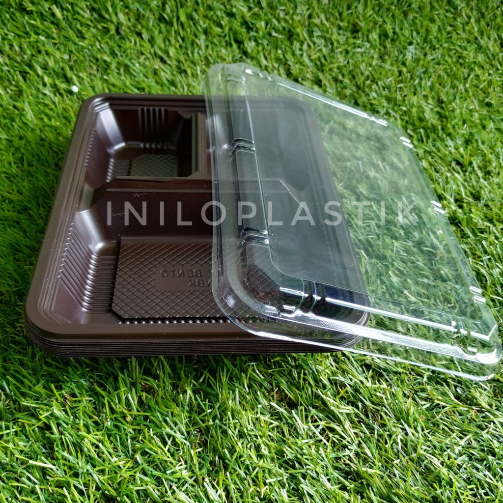 Jual Mika Bento / Box Bento Sekat 3 Tray Bento / Kotak Makan + Tutup ...