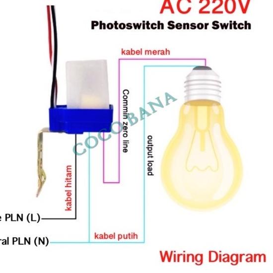 Jual Depan Automatic Day Light Switch Sensor Cahaya Lampu Otomatis As 10 Ac 220v Shopee Indonesia 