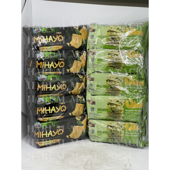 Jual Mihayo Ulala Snack Renyah Rasa Rumput Laut Seaweed isi 10 pak ...
