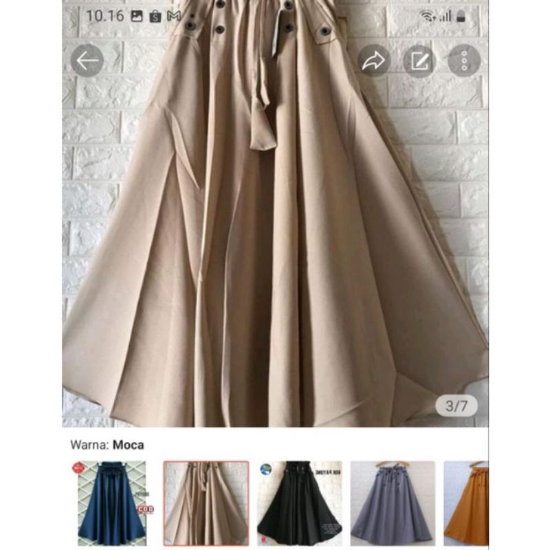 Jual ROK PAYUNG PANJANG / ROK POLOS MAXY SKIRT/nROK MURAH | Shopee ...