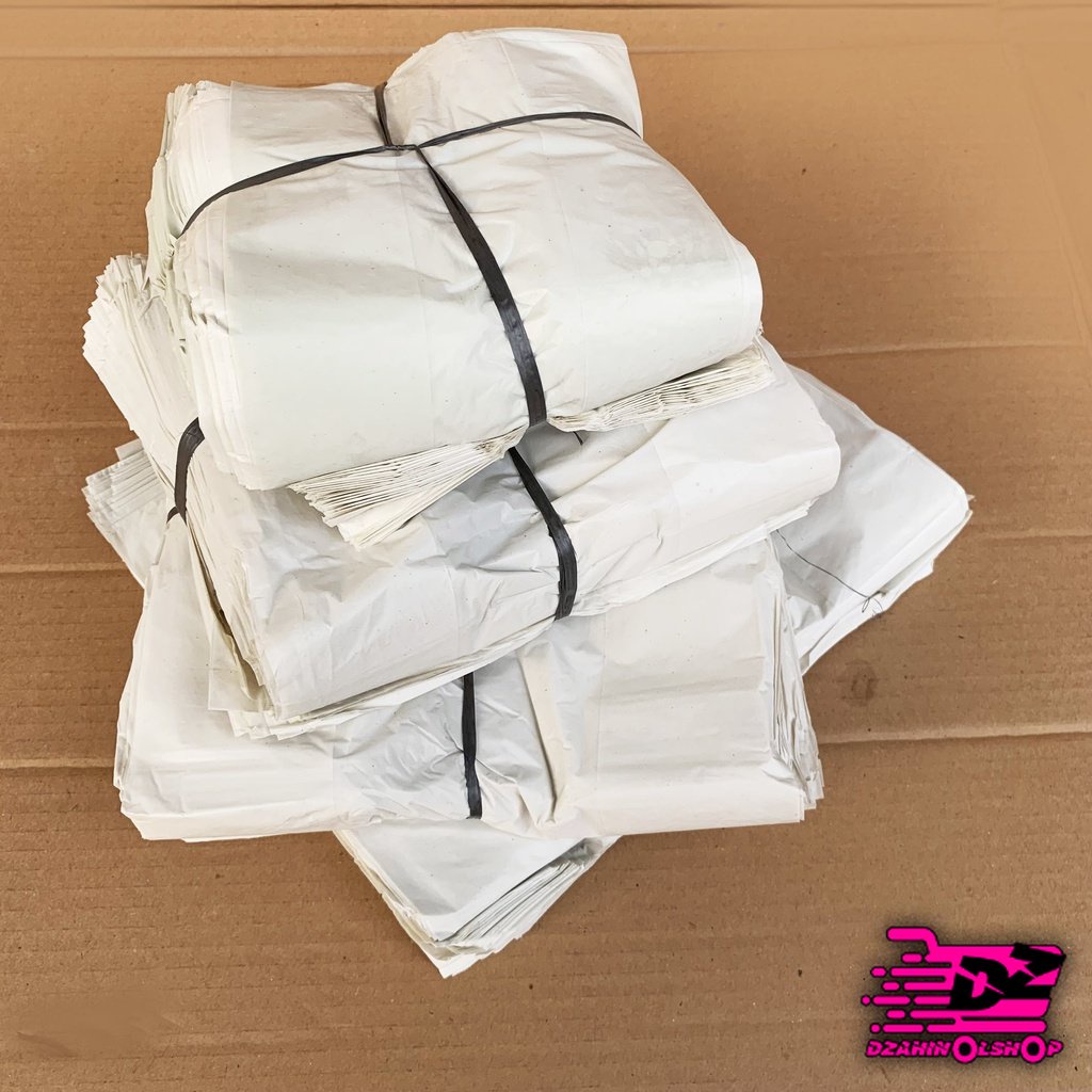 Jual Plastik HD Kantong Kresek Putih Dop Berat 1 Kg Putih Susu / Kresek ...