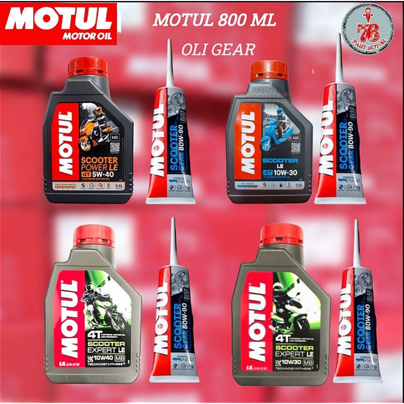 Jual PAKET OLI MOTUL SCOTER 800 ML + Oli GEAR MOTUL 100% ORIGINAL ...