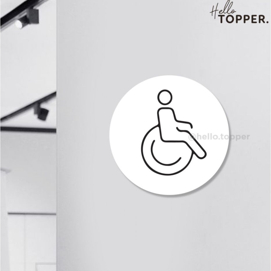 Jual Sign Icon Akrilik Signage Label Acrylic Papan Tanda - Difabel ...