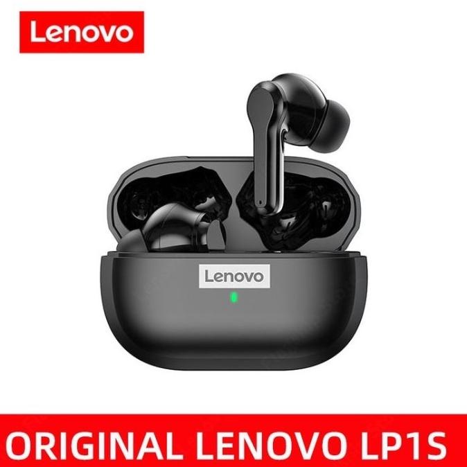 Jual LENOVO LP1S TRUE WIRELESS TWS HEADSET EARPHONE BLUETOOTH HQ BASS ENC | Shopee Indonesia