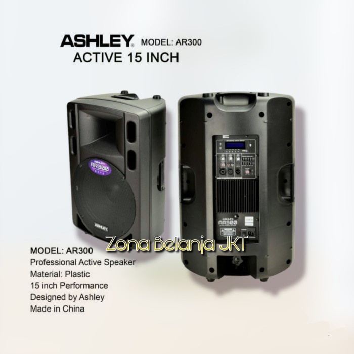 Jual Speaker Aktif ASHLEY 15 Inch AR300 AR 300 Original | Shopee Indonesia