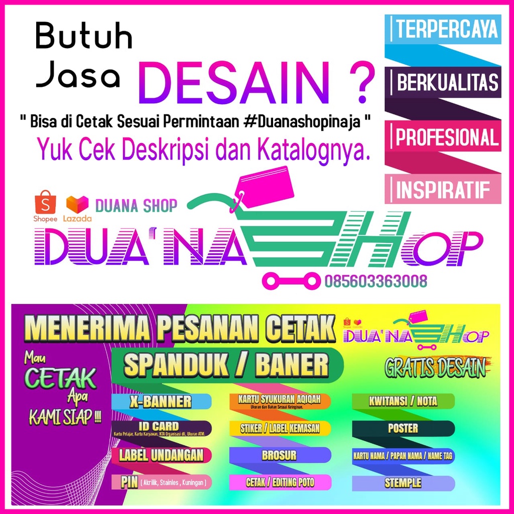 Jual Cetak Spanduk / Banner / Baliho Custom Murah Desain Gratis | Shopee Indonesia