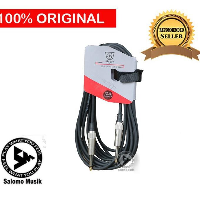 Jual Kabel Instrument / Kabel Jack Gitar Beyer ISO100LU3 3M Original ...
