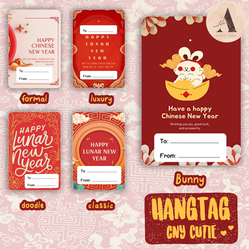 Jual CNY CUTIE Hangtag Label Gift Hampers Cute Hang Tag IMLEK CHINESE NEW YEAR SINCIA (AULELEI ...