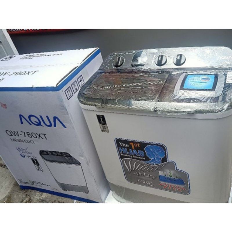 Jual mesin cuci 2tabung AQUA QW-760XT /Mesin cuci 7kg /mesin cuci aqua ... Jual mesin cuci 2tabung AQUA QW-760XT /Mesin cuci 7kg /mesin cuci aqua ...