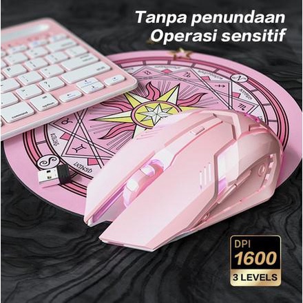 Jual Mouse Optikal Gaming Wireless Cantik Aksesoris Komputer Laptop ...