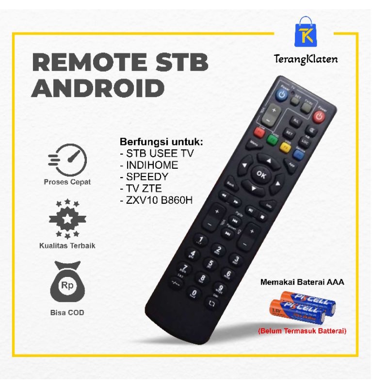 Jual REMOTE STB ANDROID UNIVERSAL SPEEDY ZTE B760H ZXV10 B860H | Shopee ...