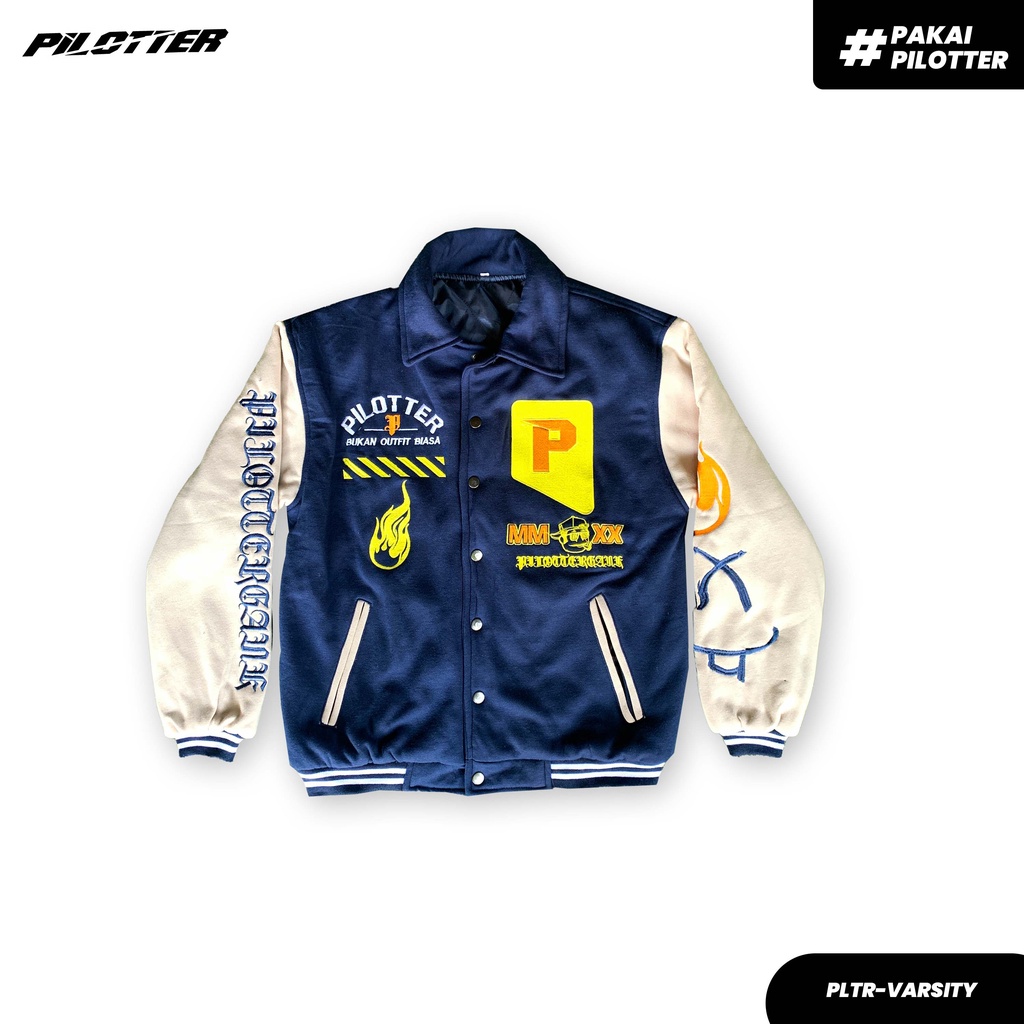 Jual JAKET PILOTTER VARSITY ORIGINAL LIMITED EDITION FREE STIKERPACK ...