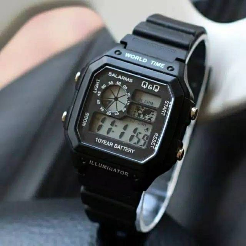 Jual JAM TANGAN DIGITAL QnQ PRIA WANITA TERBARU BEST SELLER | Shopee ...