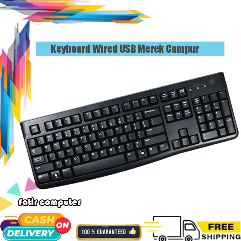 Jual Keyboard keybod PC Komputer Laptop Kabel USB Builtup Bisa Request ...