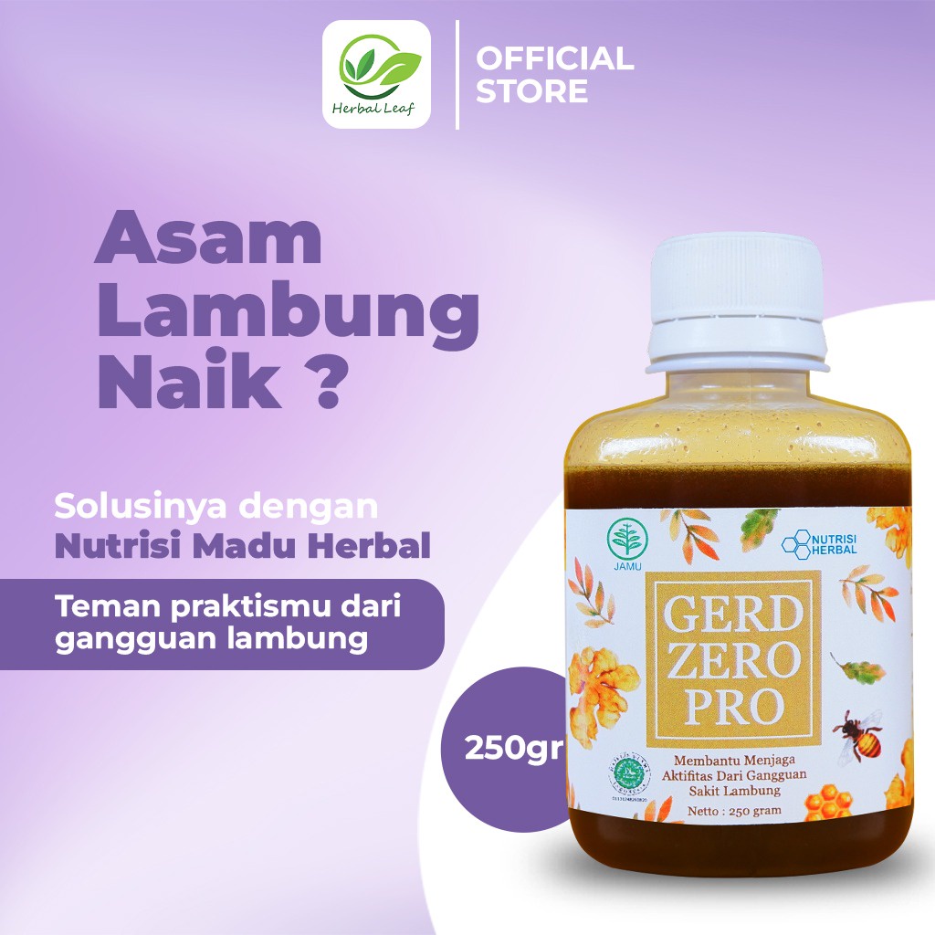 Jual GERD ZERO PRO MADU OBAT ASAM LAMBUNG MAAG ANXIETY HERBAL ORIGINAL ...