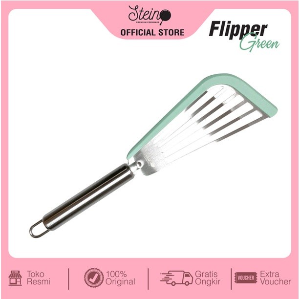 Jual STEIN FLIPPER / Stein cookware Flipper Spatula Sutil Solet Green ...