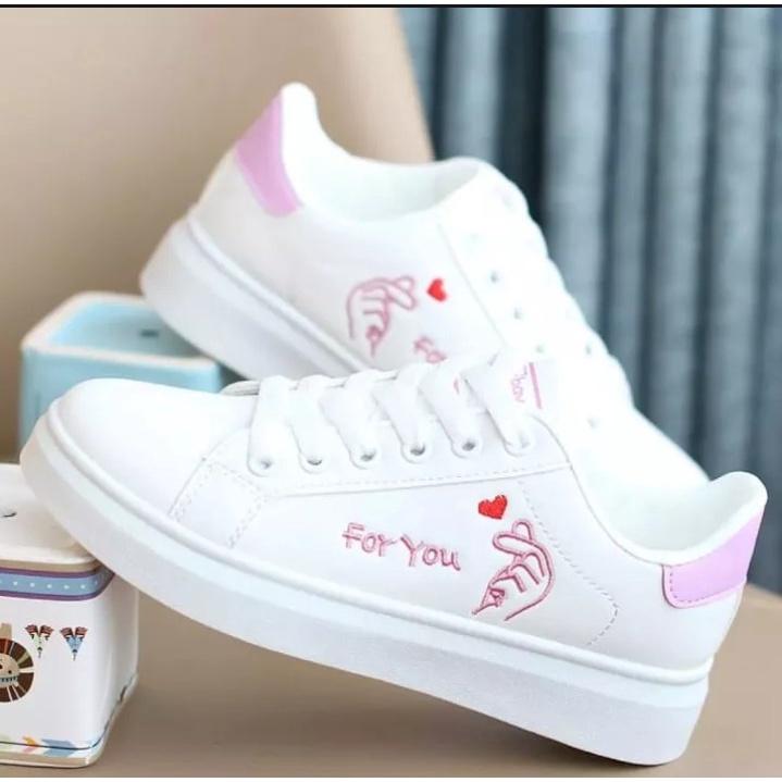 Jual sepatu wanita sneakers tren masa kini modis elegan dan nyaman ...