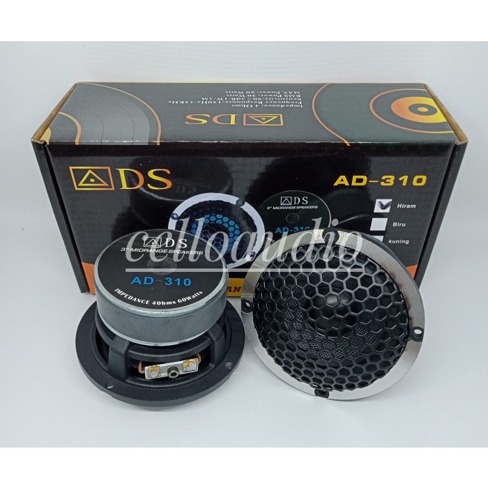Jual NEW!! Midrange Speaker ADS 3 Inch AD-310 Hitam Mid Range AD 310 ...