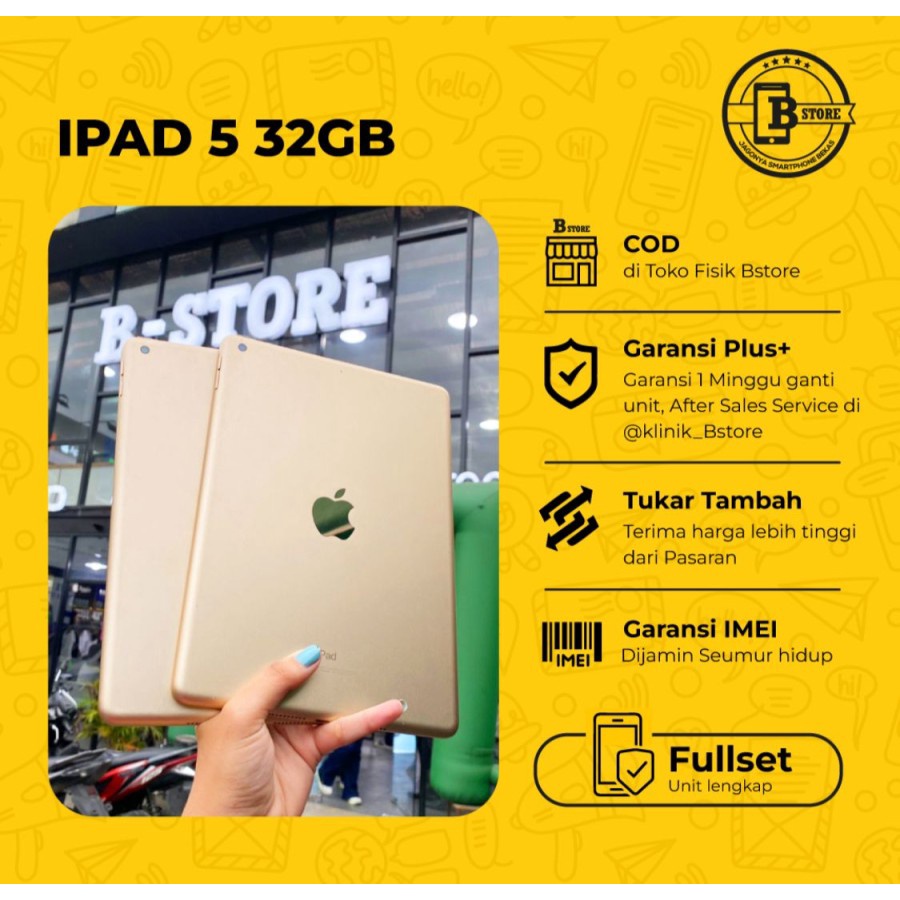 Jual iPad 5 32GB - WIFI ONLY - Batangan - COD Surabaya | Shopee Indonesia