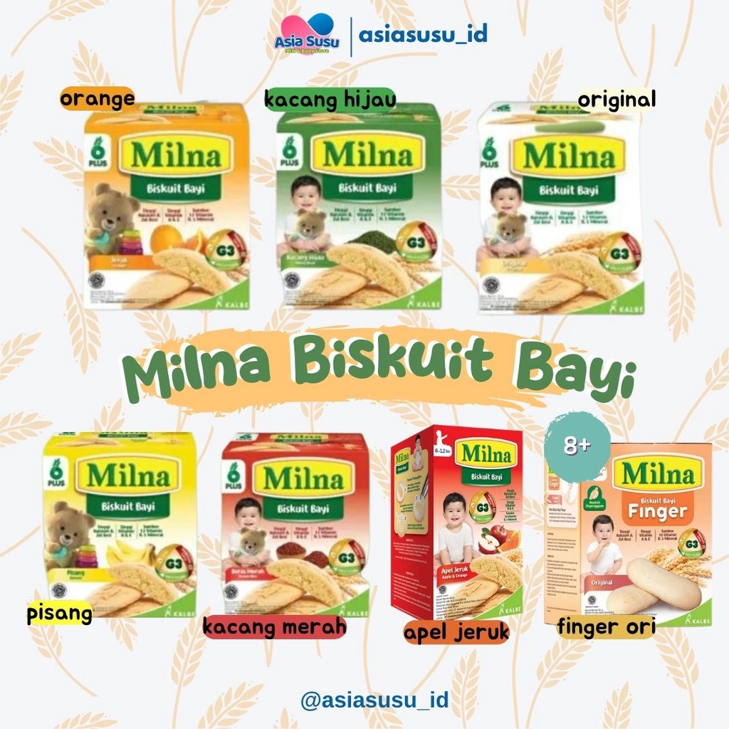 Jual MILNA BISKUIT BAYI 6M 8M / MILNA FINGER / MPASI CEMILAN | Shopee ...