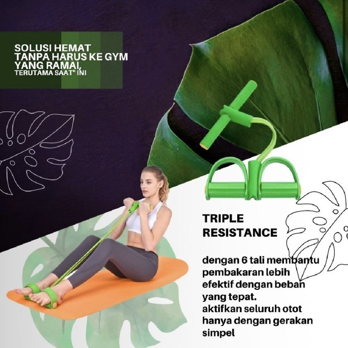 Jual Multifunction Tension Rope Fitness Tool ORIGINAL TPB | Shopee ...